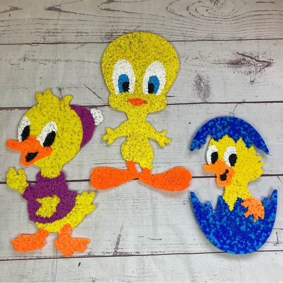 Vintage | Holiday | Vintage Melted Plastic Popcorn Easter Decorations ...